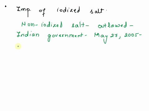 Under the universal salt iodization programme in india the...