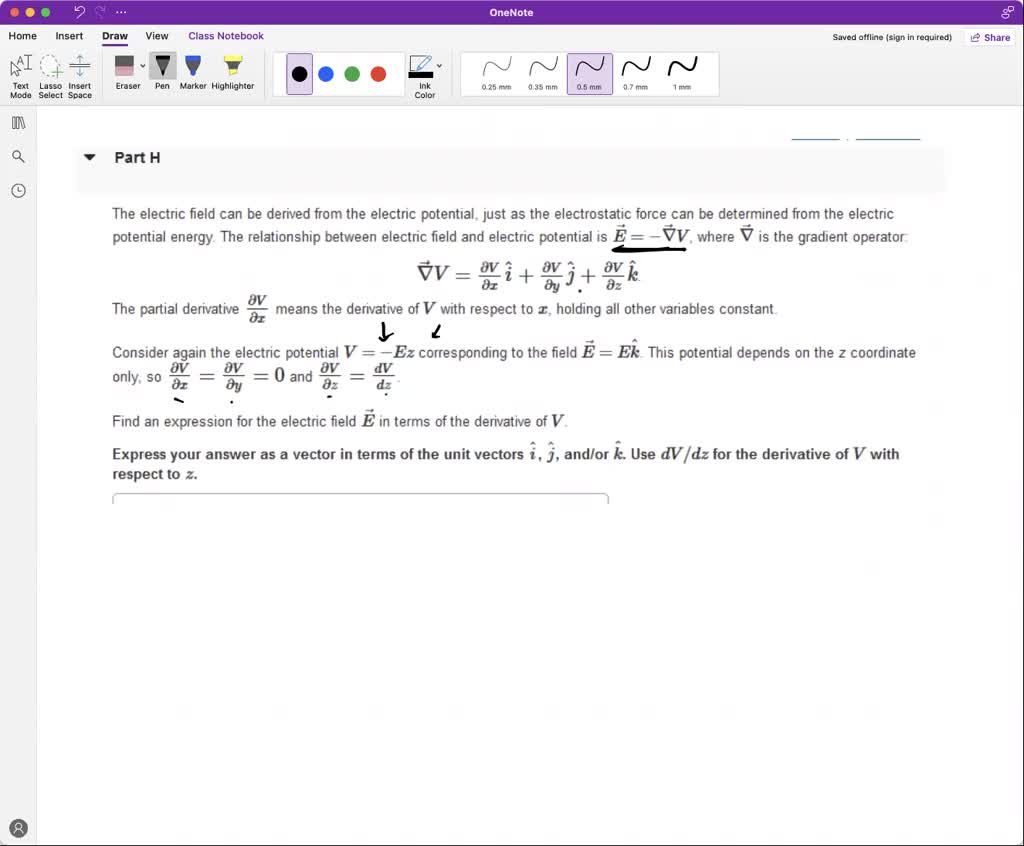 SOLVED: The electric field can be derived from the electric potential ...