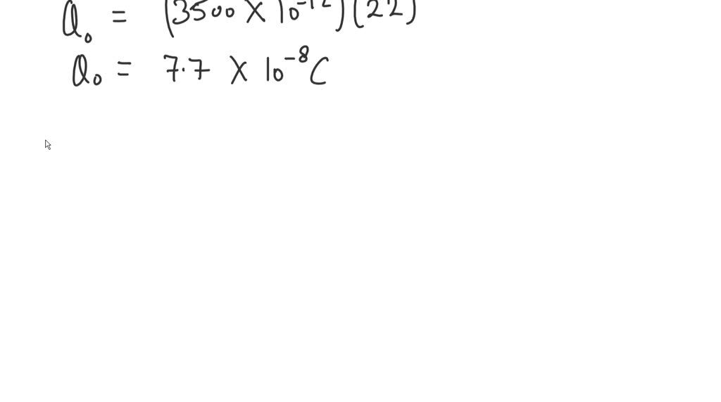 SOLVED: (II) A 3500 -pF air-gap capacitor is connected to a 22 .-V ...
