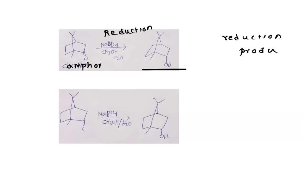 SOLVED: Using ChemDraw, draw the structure of the reduction products of ...