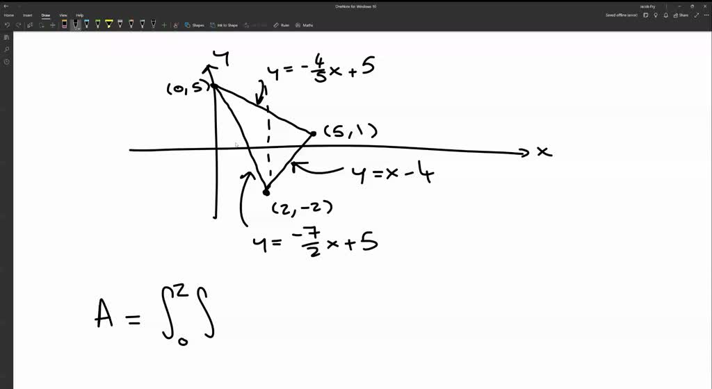 SOLVED: Use calculus to find the area of the triangle with the vertices ...