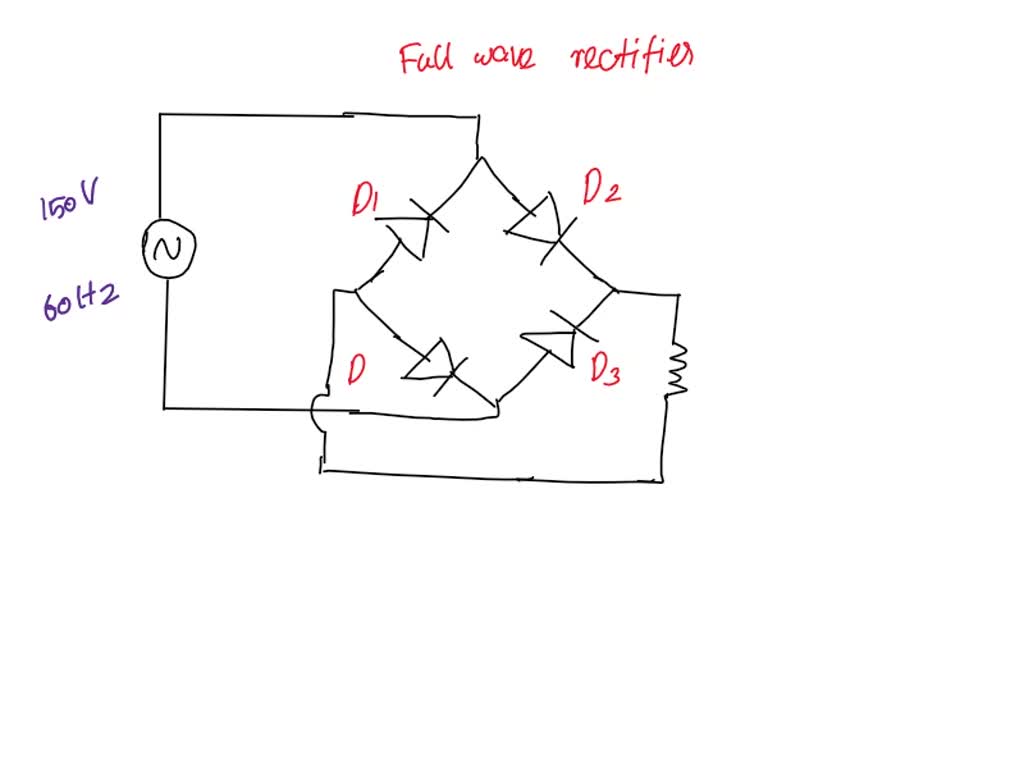 SOLVED: Build a full-wave rectifier. The AC-DC full-wave rectifier has ...