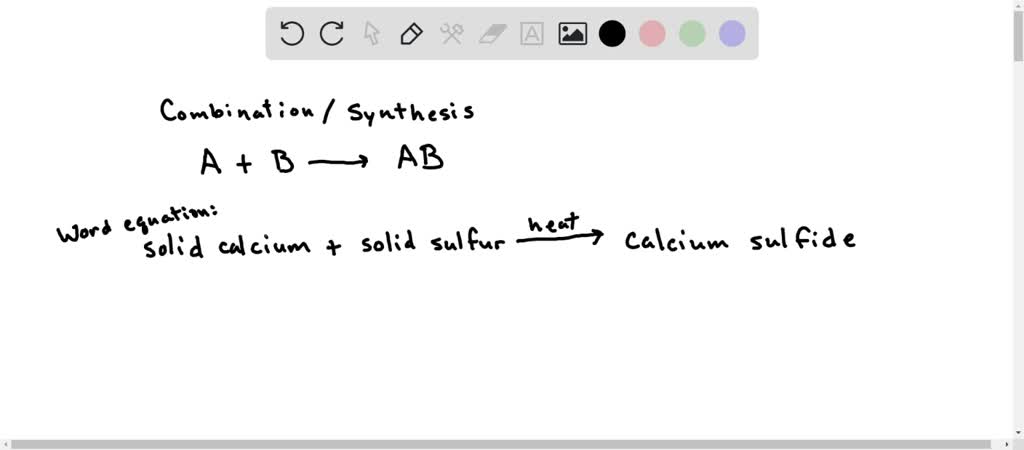 SOLVED: Sulfur will react with powdered calcium when the mixture is ...