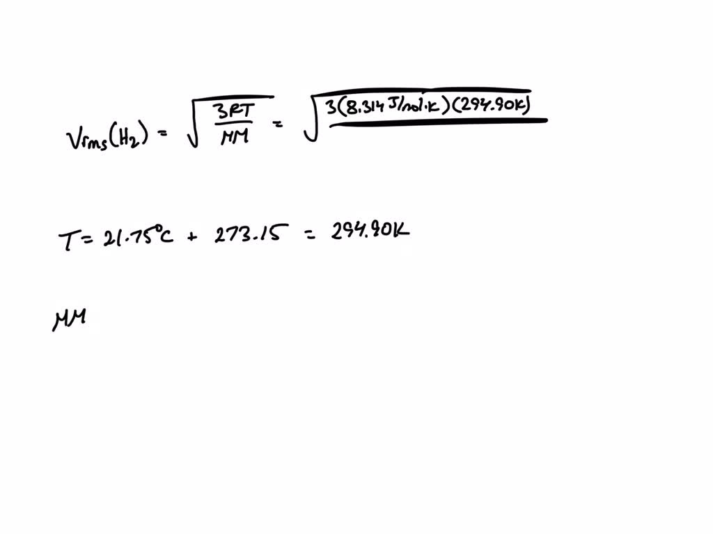 SOLVED: The average speed, the most probably speed, and the root mean ...