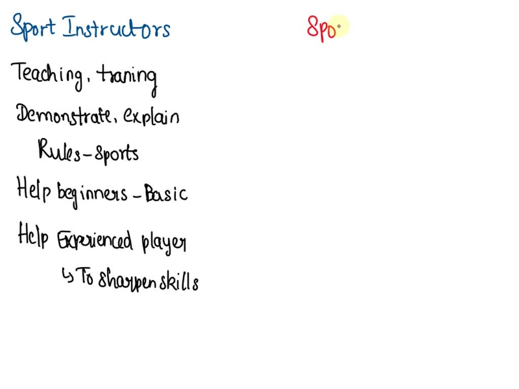 Consider two professions from this chapterâ€”one in sport instruction ...