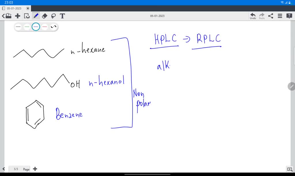SOLVED: For a mixture of n-hexane, n-hexanol, and benzene, suggest a ...