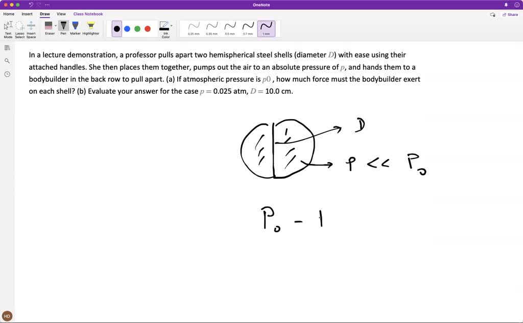 SOLVED: In a lecture demonstration, a professor pulls apart two ...