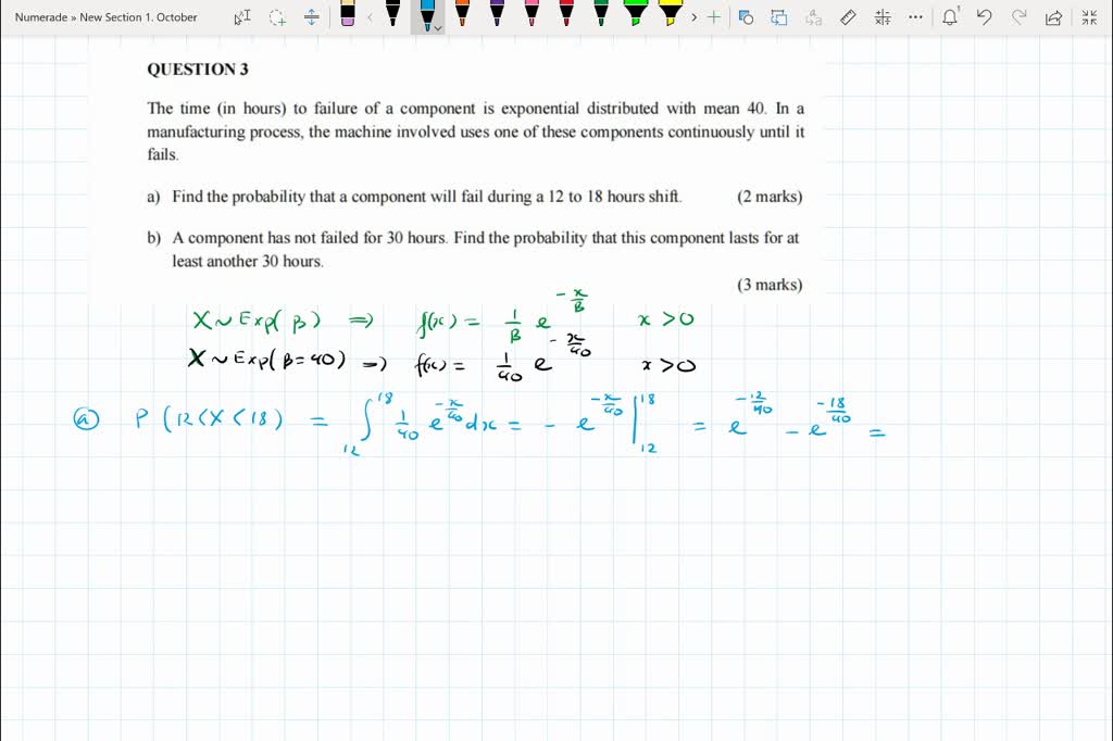 SOLVED Part E The Times Between Component Failures In A Certain System solved-part-e-the-times-between-component-failures-in-a-certain-system