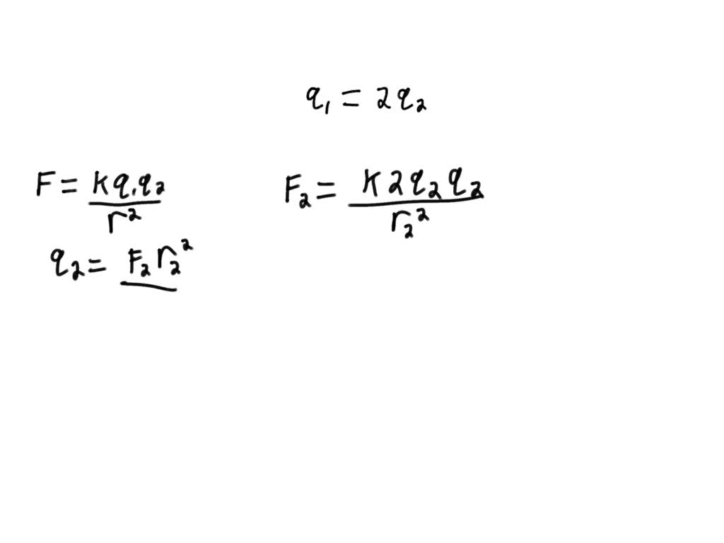 SOLVED: Two small identically charged spheres are a certain distance apart: The vectors in the ...