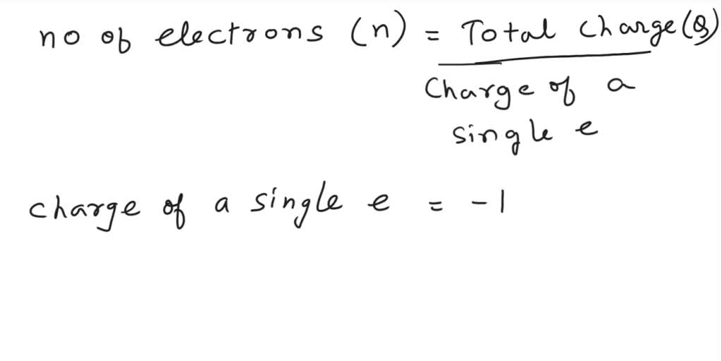 SOLVED: How many electrons were transferred if the total charge of a ...