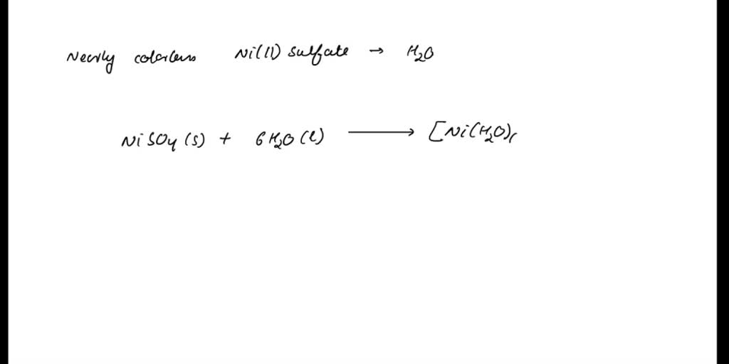 SOLVED: Write appropriate chemical reaction equation to show following ...