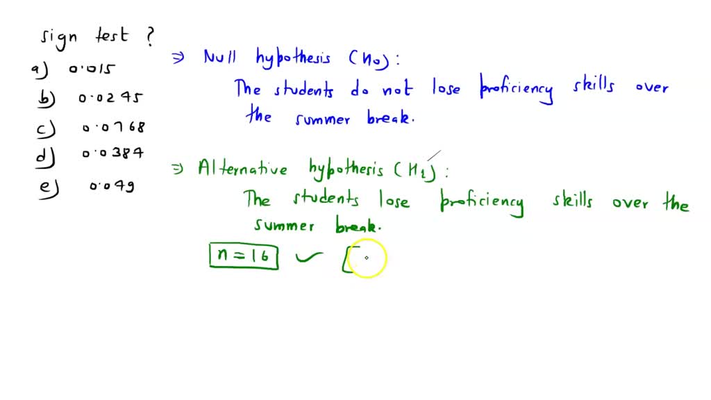 After summer break, a teacher gives a random sample of students from ...