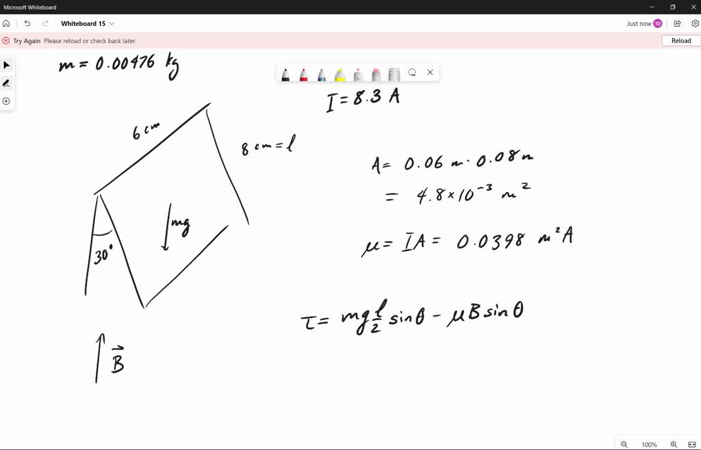 SOLVED: Problem 27.65 7 of 8 Review Constants The rectangular loop of ...