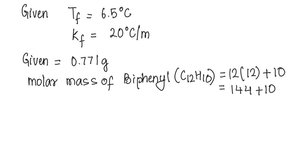 SOLVED: Texts: Part A Cyclohexane has a freezing point of 6.50°C and a ... SOLVED: Texts: Part A Cyclohexane has a freezing point of 6.50°C and a ...