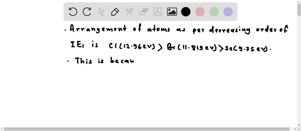 SOLVED: Be sure to answer all parts. Arrange the following set of atoms ...