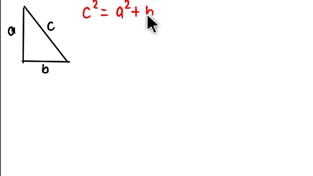 SOLVED: USING THE PYTHAGOREAN THEOREM Find the missing length of the ...