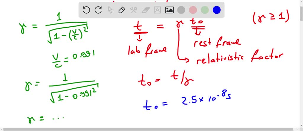 SOLVED: A particle known as a pion lives for a short time before ...
