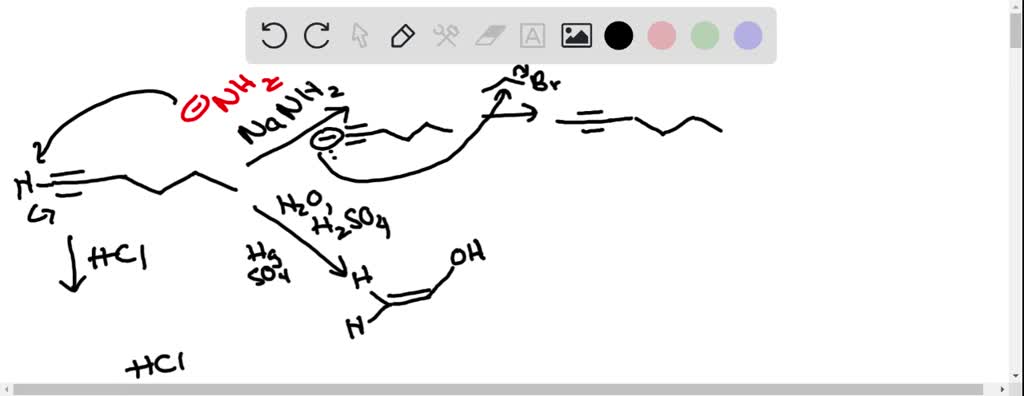 SOLVED: 9-.31 Predict the products from the reaction of 1-hexyne with ...