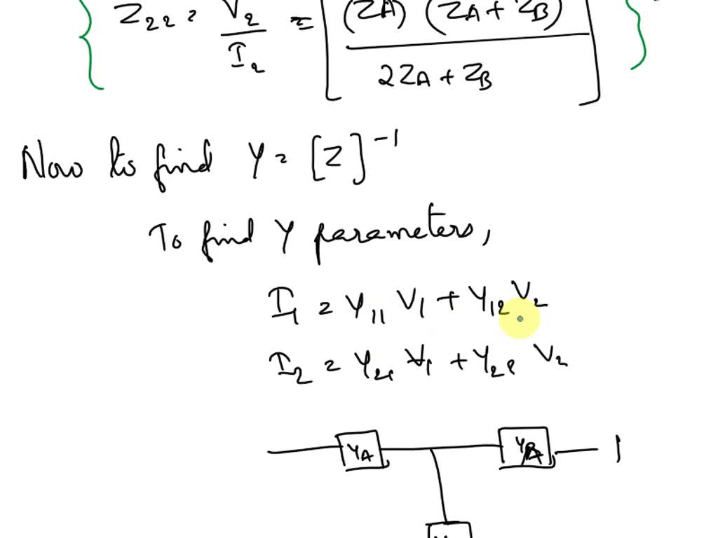 Solved Problem 2 A Determine The Z Matrix Of The Circuit Shown Below