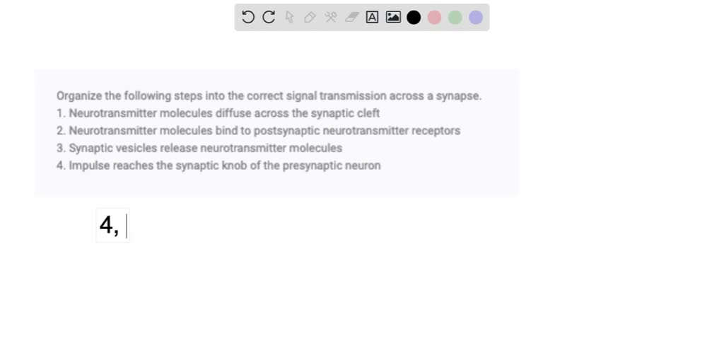 SOLVED: Determine the correct order for the transmission of a signal ...