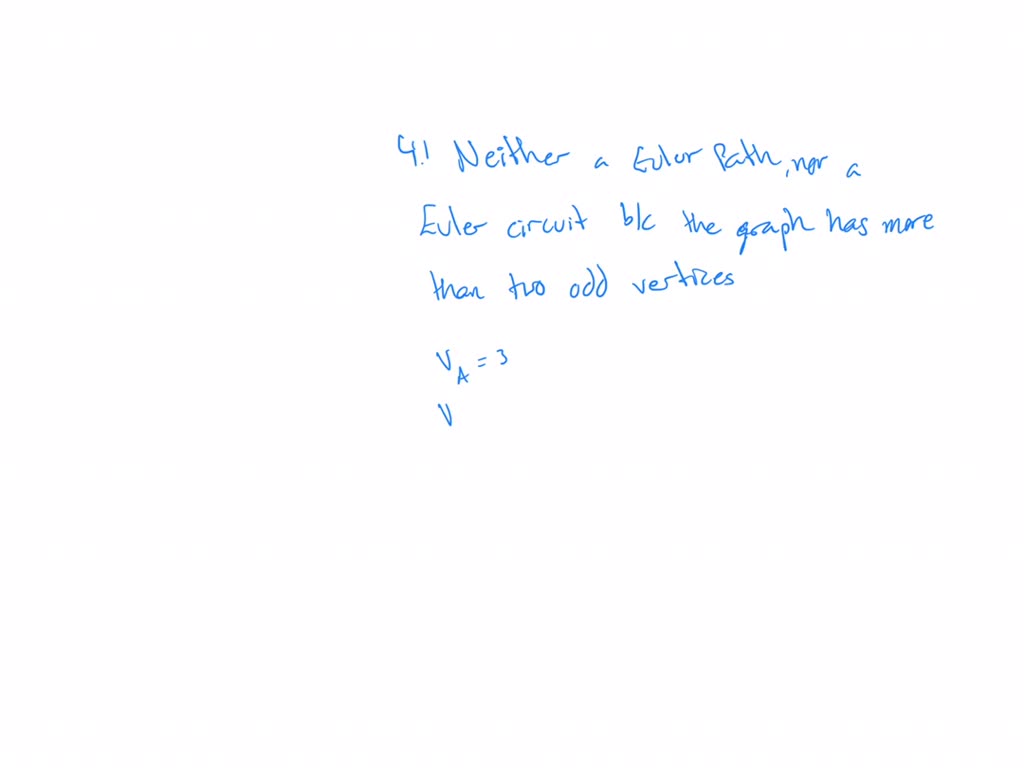 Solved Question 1 Determine Whether The Undirected Graphs Shown Have Euler Circuits Construct