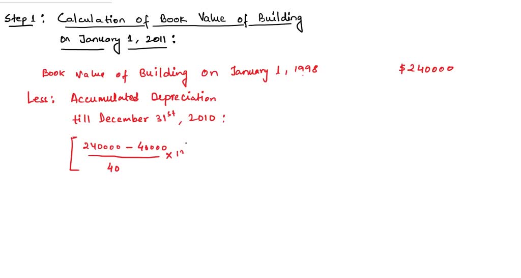 SOLVED: he buildings have an estimated useful life of 50 years with no ...