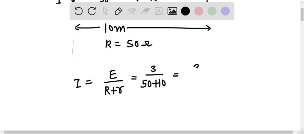 SOLVED: The resistance of a 10m long potentiometer wire is 50?. It is ...