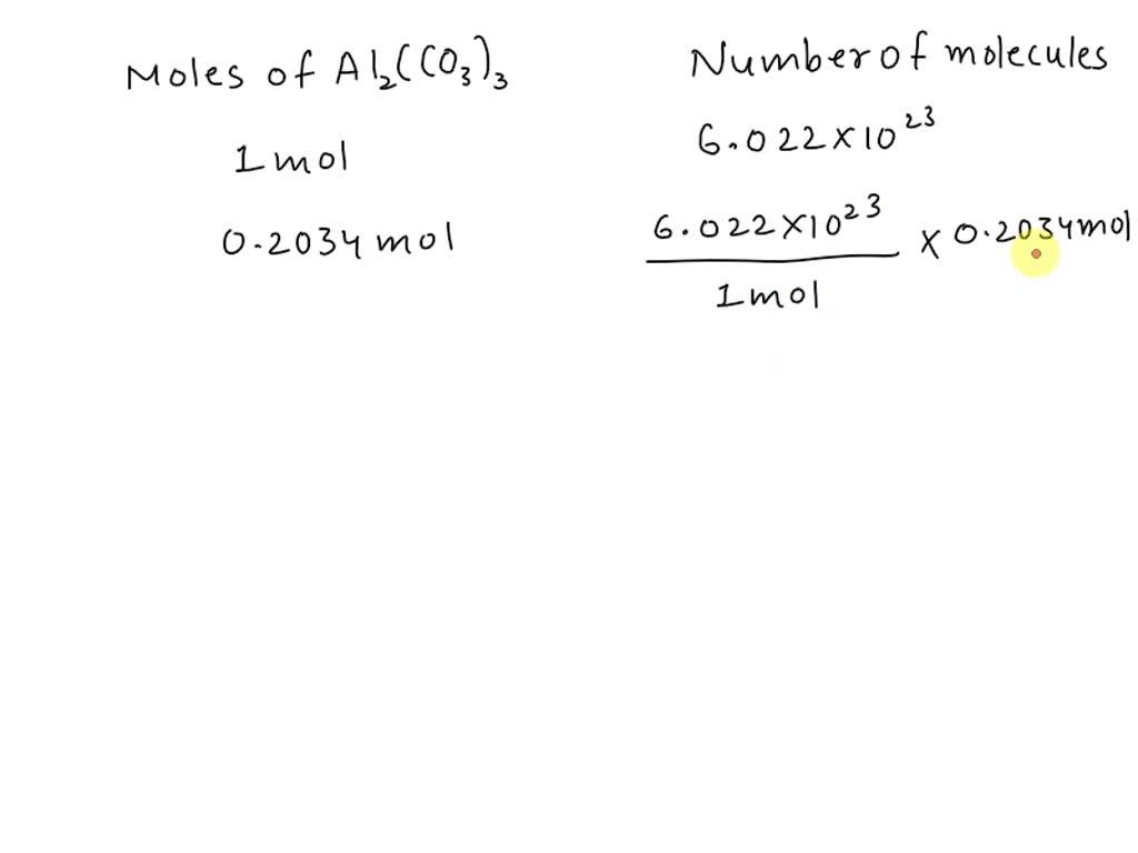 SOLVED: How many atoms of oxygen are contained in 47.6 g of Al2(CO3)3 ...