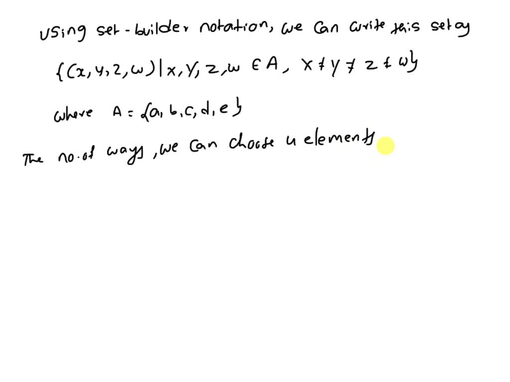 Solved Consider Selecting Three Elements Say C D And E From The
