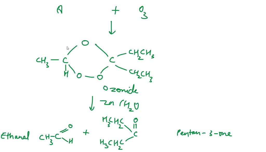 SOLVED: an alkene on ozonolisi gives butanal and butanone write IUPAC ...