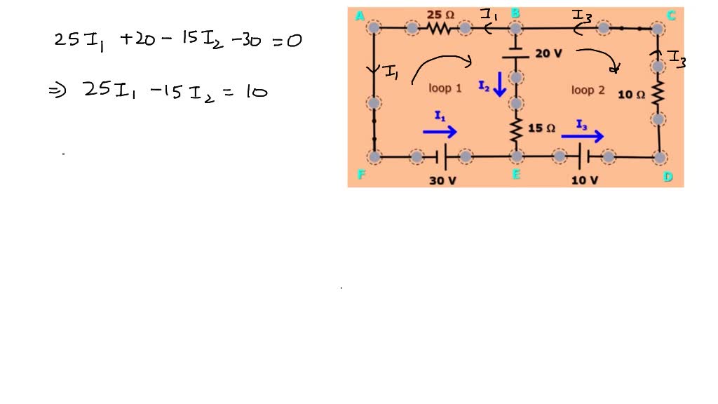 SOLVED: In the circuit below; which is the correct equation according Kirchhoff s Junction Law ...