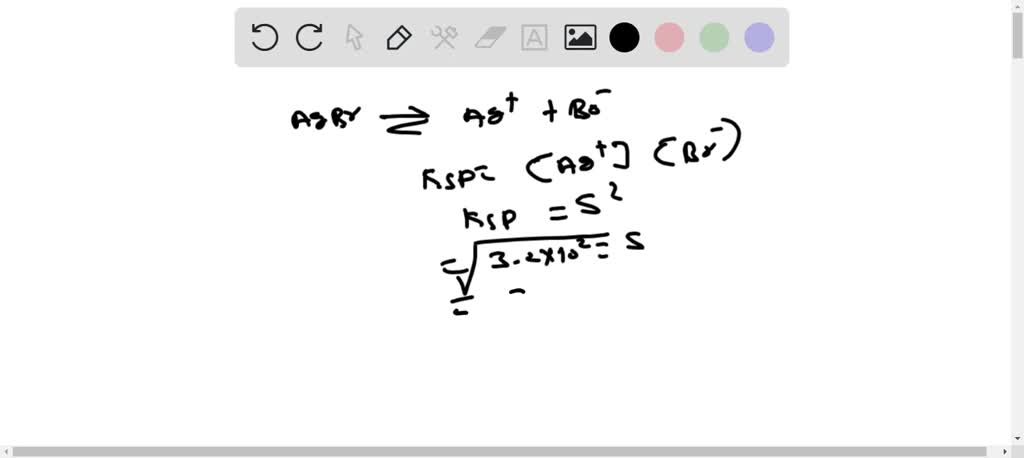 SOLVED: Part B) Using Appendix D in the textbook, calculate the molar solubility of AgBr in 3.2Ã ...