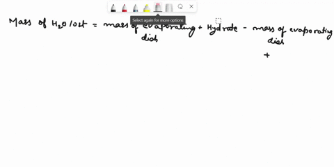 In an experiment a hydrated cuso4 salt was heated and...