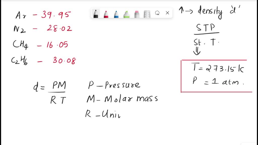 SOLVED: '8940 HQ.46 Rank the following gases in order of heaviest to ...