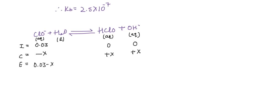 SOLVED: Sodium hypochlorite, NaClO(s), is a bleaching agent. Calculate ...