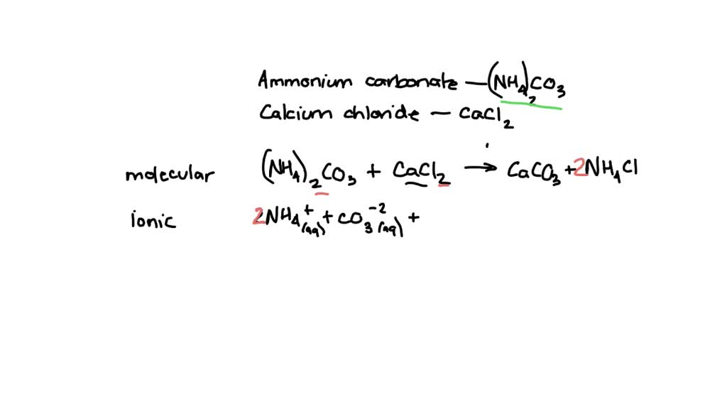 SOLVED: Write the molecular equation, complete ionic equation, and the ...