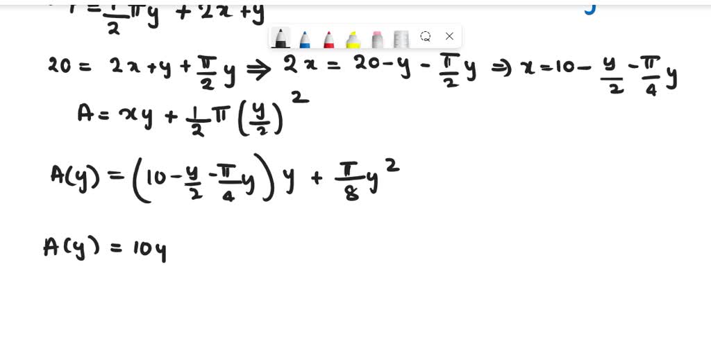 SOLVED: A Norman window is constructed by adjoining a semicircle to the ...