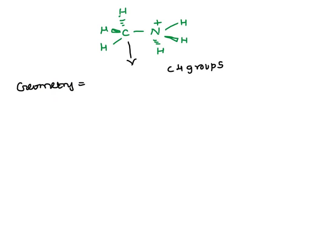 SOLVED: What is the molecular geometry of CH3NH3+? What is the Bond ...