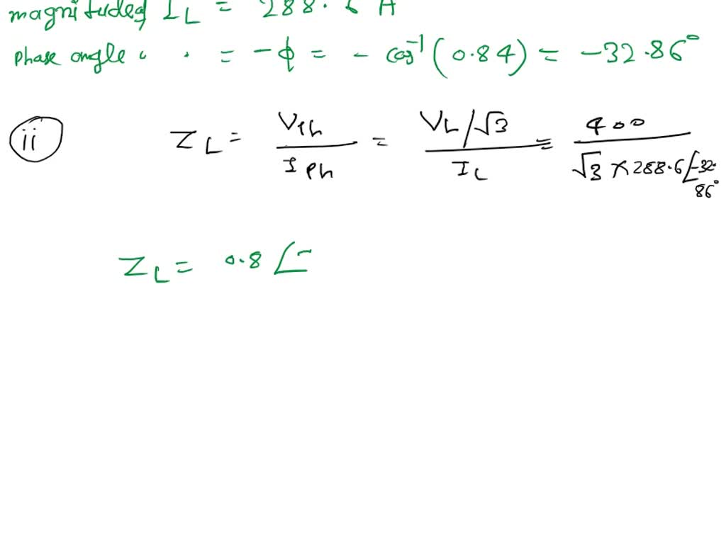 Solved Q Each Phase Of A Wye Connected Load Consists Of A Resistance