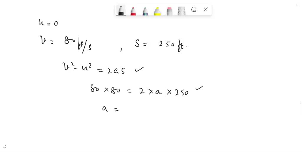Solved A Car Accelerates Uniformly From Rest To A Velocity Of 101 Km H