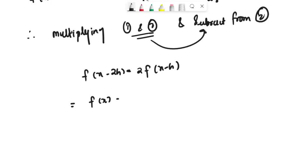 Solved Use The Taylor Series Expansion To Derive The Following Backward Finite Difference