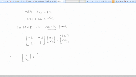 write the system of linear equations in the form ax b and solve this ...