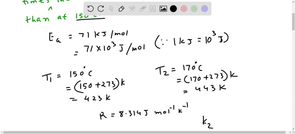 SOLVED: The activation energy for the reaction CH3CO â†’ CH3 + CO is 71 ...