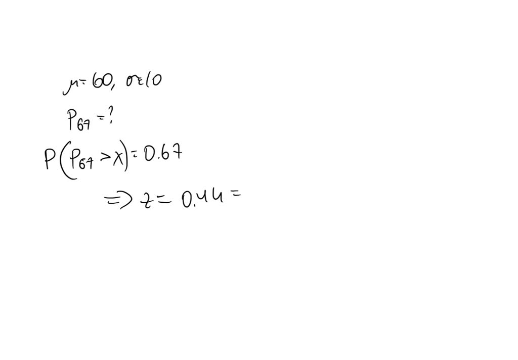 SOLVED: A standardized math achievement test has a national mean of 60 ...
