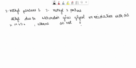 give the reagent and the reaction conditions that would distinguish between the following ...