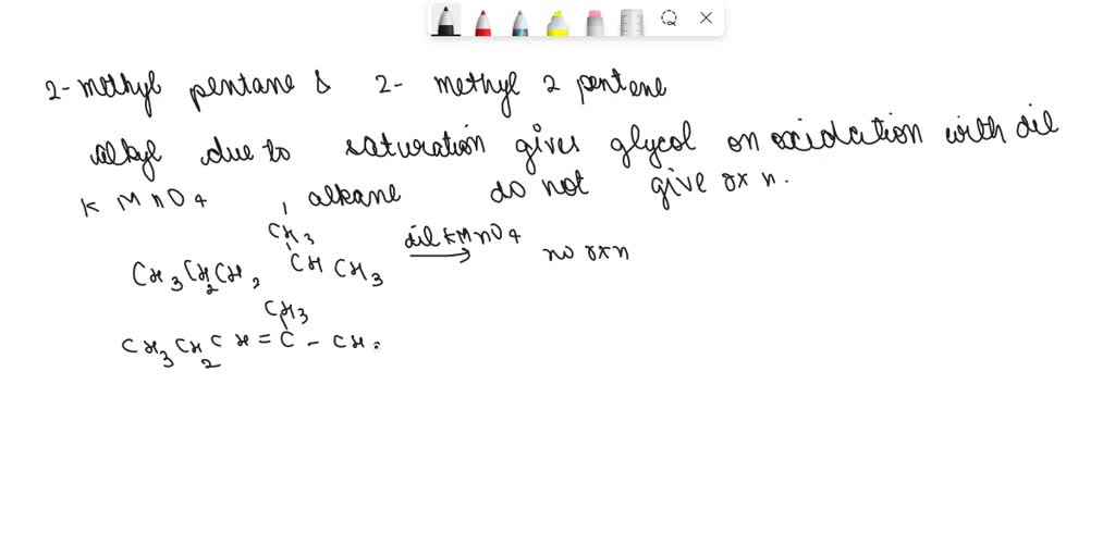 SOLVED: Give the reagent and the reaction conditions that would distinguish between the ...
