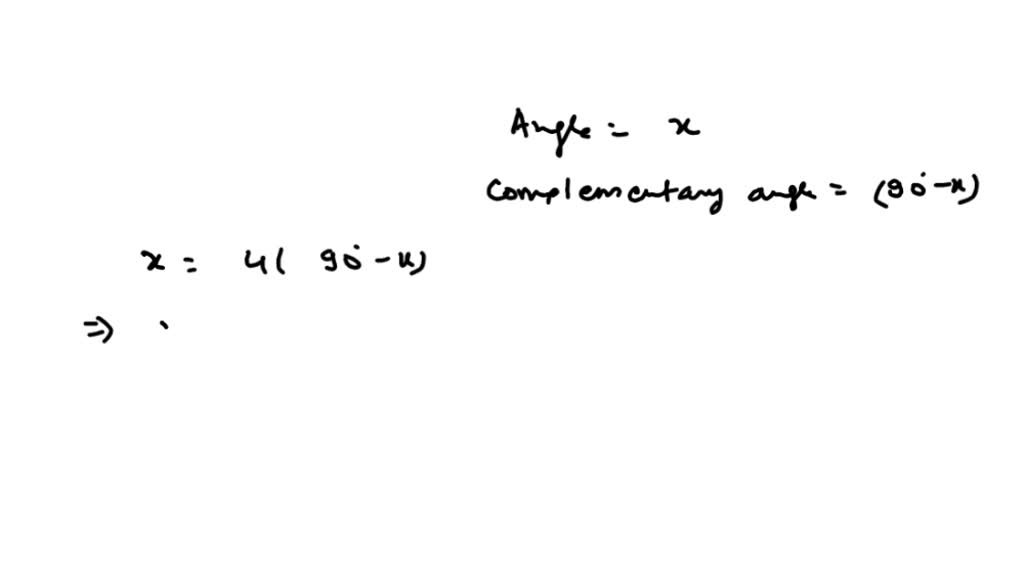 an angle measures five degrees more than four times its complement. What is the angle's measure?