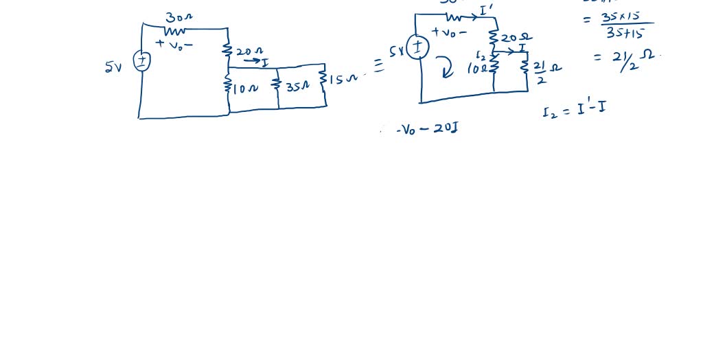 SOLVED: Consider the circuit in Fig. 2. Determine Vo by using voltage ...