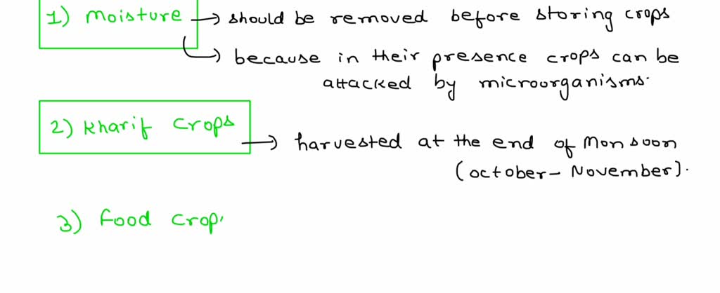 SOLVED: unscramble the words related to crop production and its ...