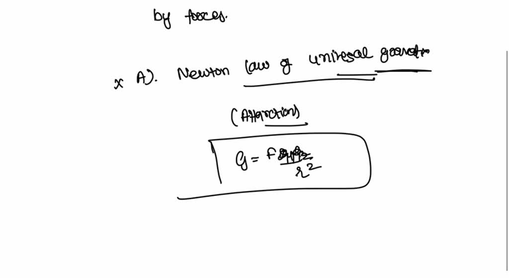 Newton’s Second Law of Motion is also known as : a) Law of Reaction (b ...